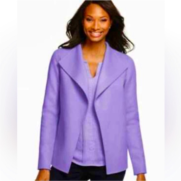 Talbots | Jackets & Coats | Bnwot Talbots Double Face Wool Like Purpleperiwinkleorchard In Color ...